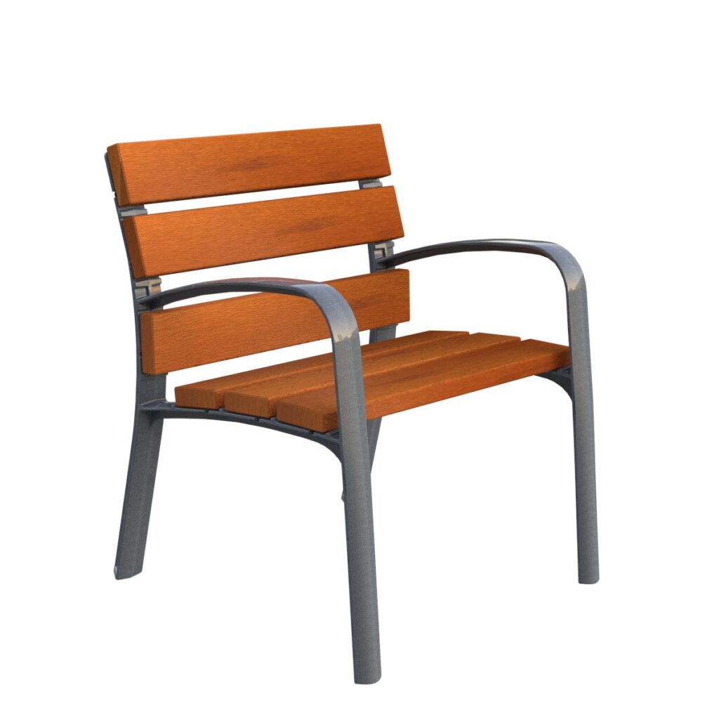 Silla Madera Modo Mobiliario urbano para sentarse parques y jardines